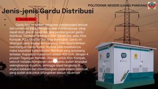 GARDU DISTRIBUSI SISTEM TENAGA LISTRIK 20 kv/380 V/220V | PPTX