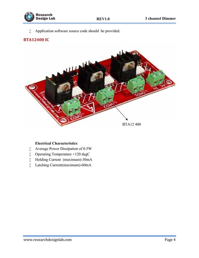 Serial 3 Channel AC 230V SSR and Dimmer | PDF