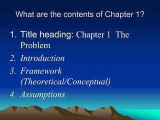 3 Chapter all about the research problem. | PPT