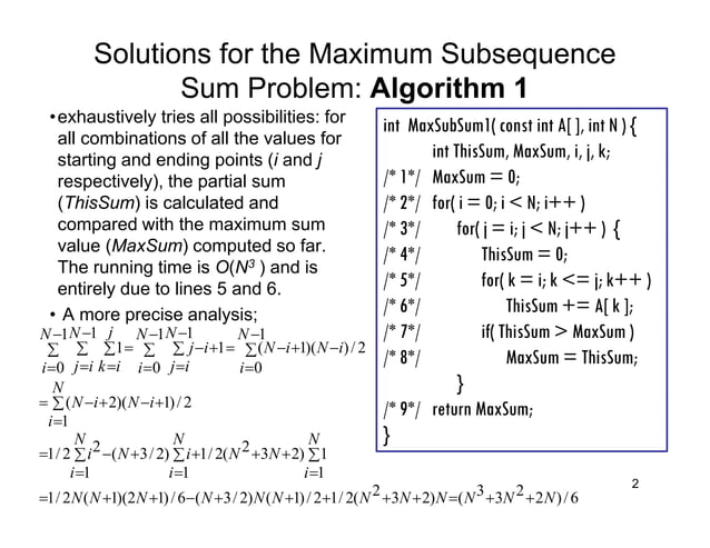 3 chapter2 algorithm_analysispart2 | PPT
