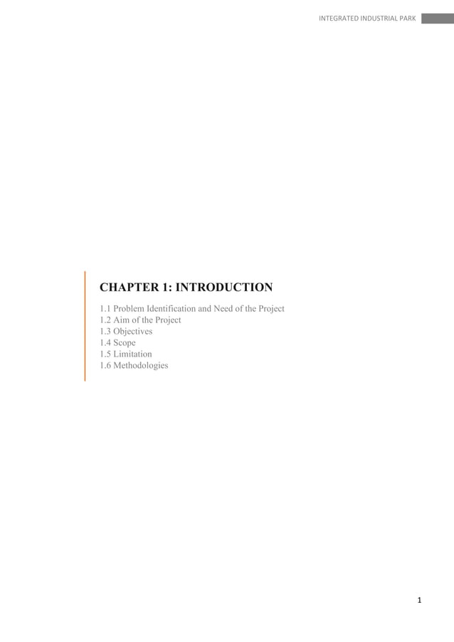 Thesis Report on Integrated Industrial Park | PDF | Industrial Property ...