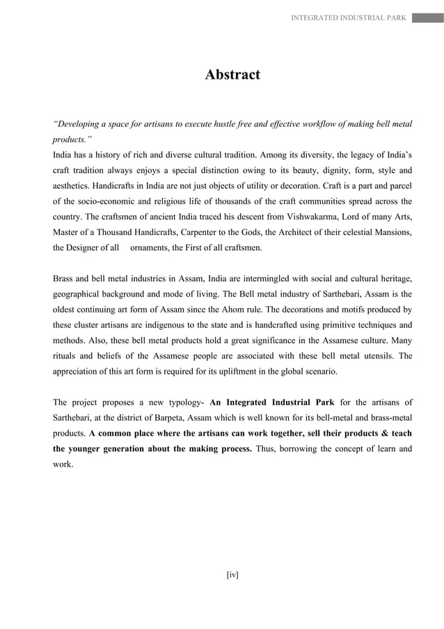 Thesis Report on Integrated Industrial Park | PDF | Industrial Property ...