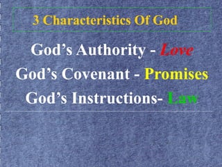 3 characteristics of God | PPT