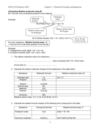 3 chemical formulae and equations | DOCX