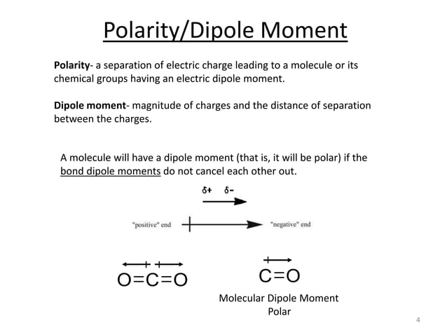 3 CHM 5710 Dipole Moments and Chirality.pptx | Chemistry | Science