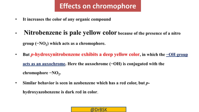 3 Chromophore & Auxochrome.pptx | Chemistry | Science