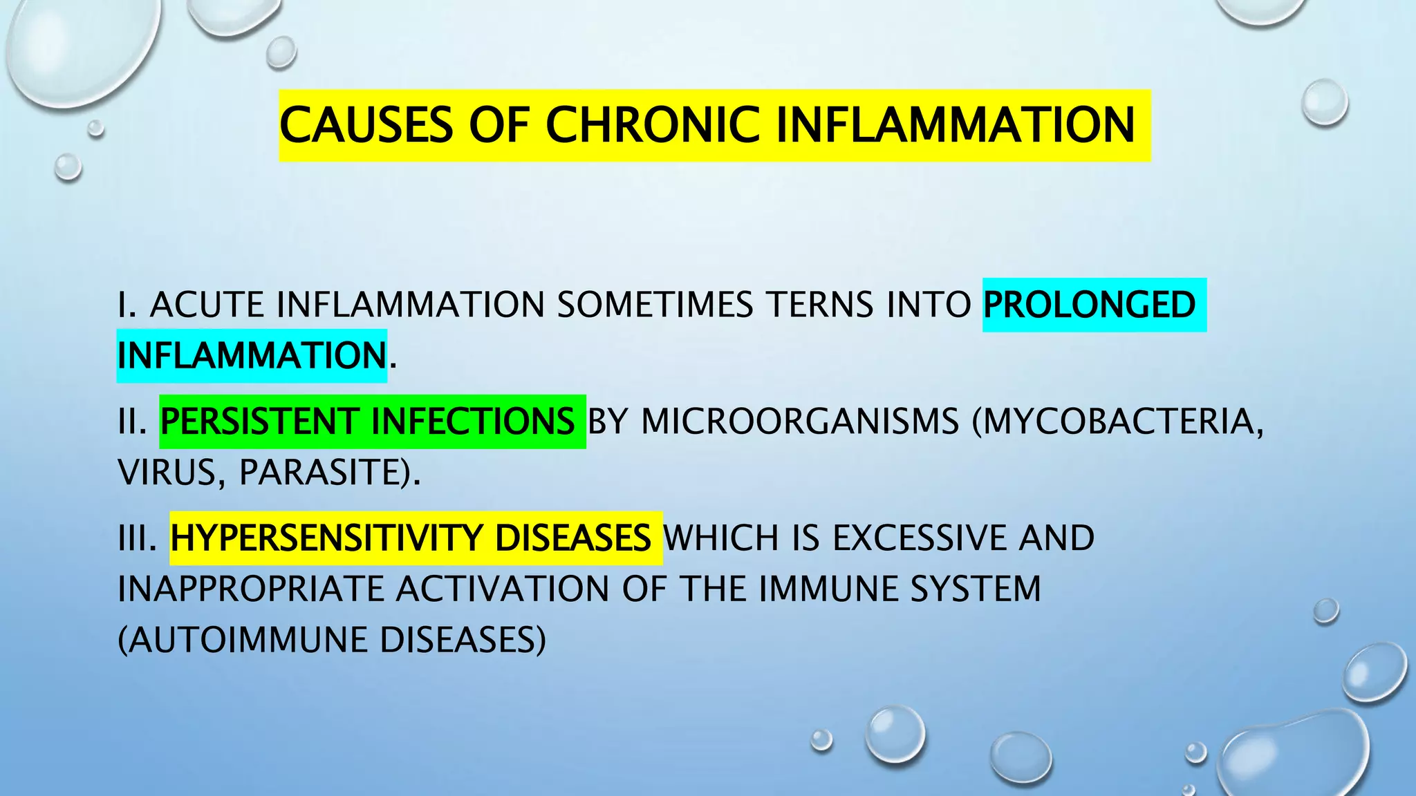 CHRONIC INFLAMMATION | PPTX