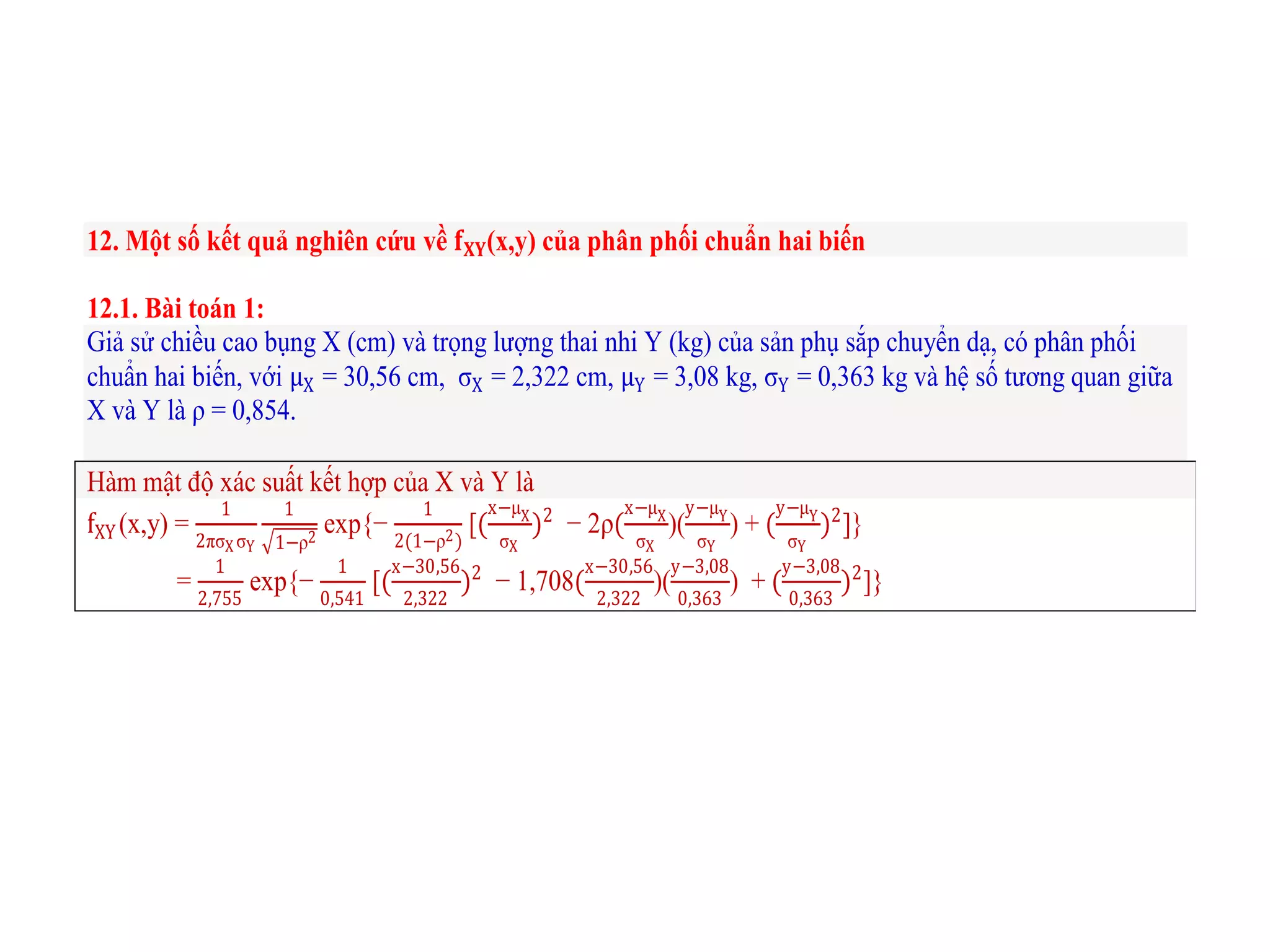 PHÂN PHỐI CHUẨN HAI BIẾN _ BIVARIATE NORMAL DISTRIBUTION | PDF