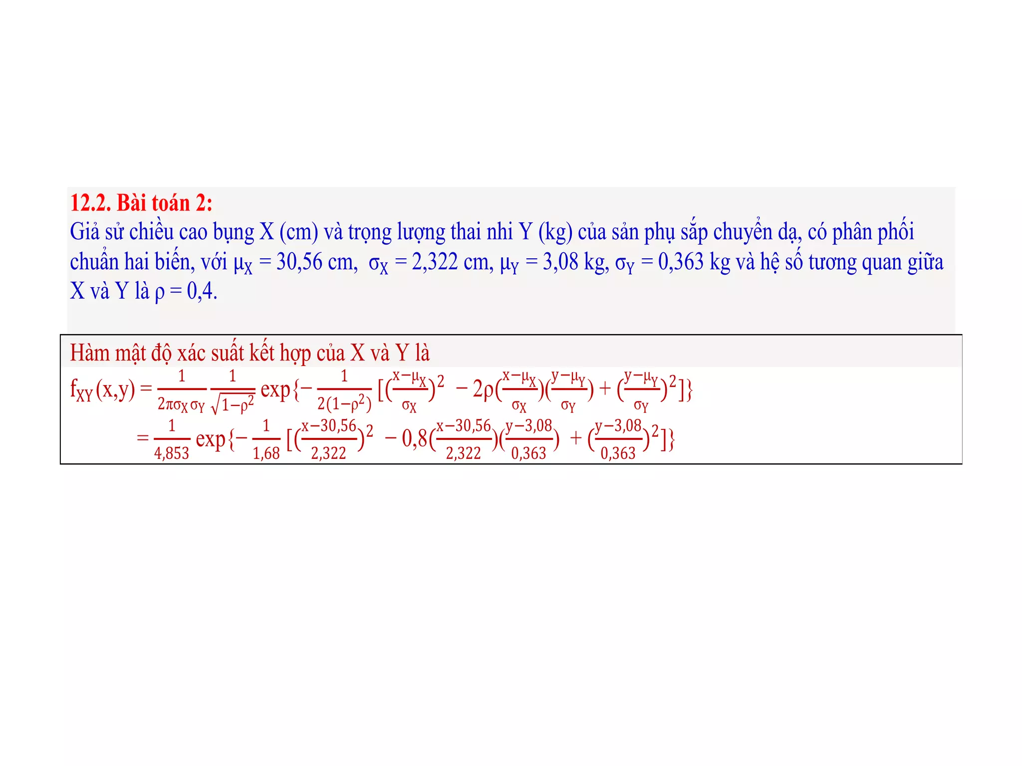 PHÂN PHỐI CHUẨN HAI BIẾN _ BIVARIATE NORMAL DISTRIBUTION | PDF