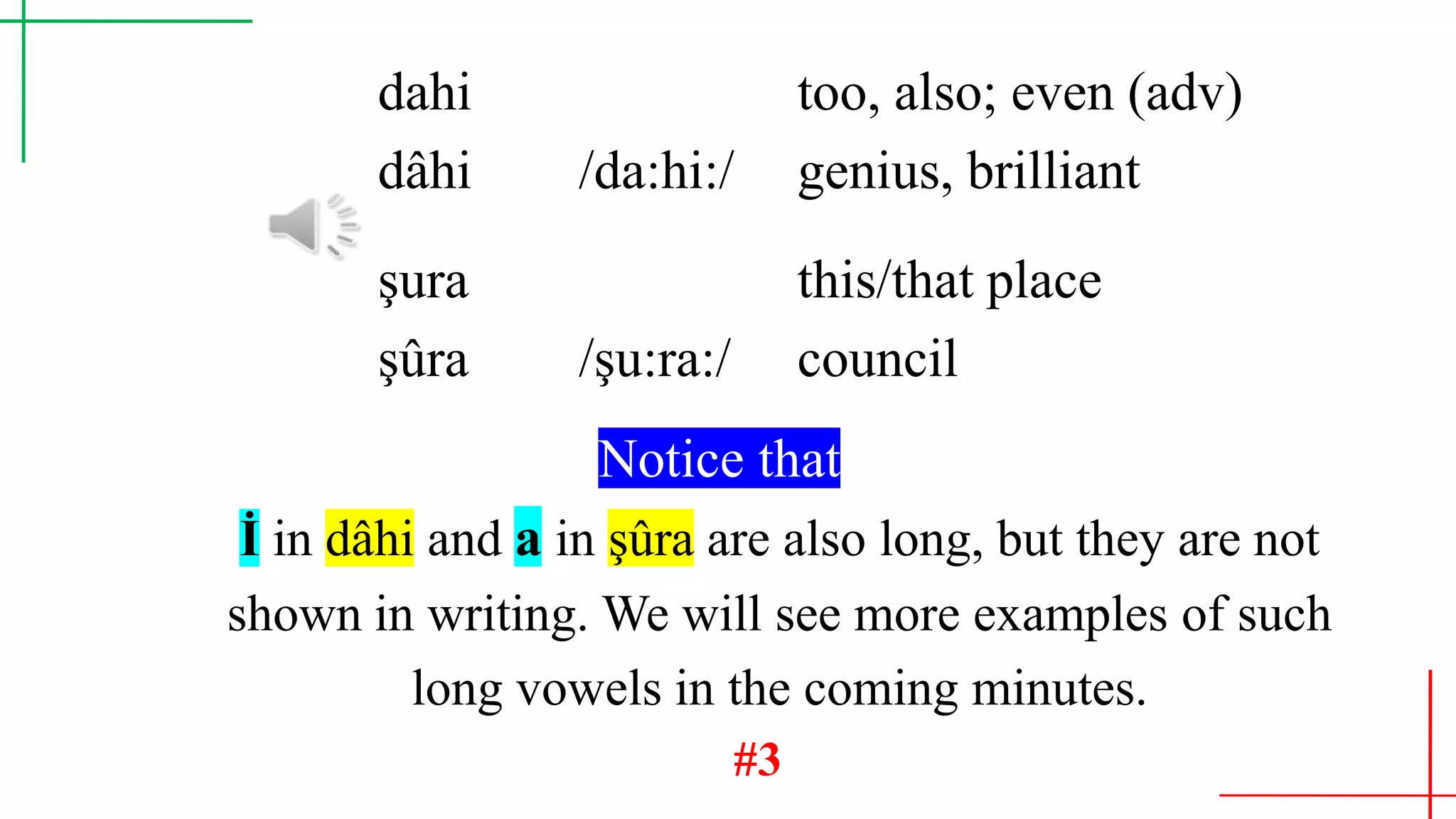 The circumflex accent (^) in Turkish language | PPT