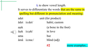 The circumflex accent (^) in Turkish language | PPT