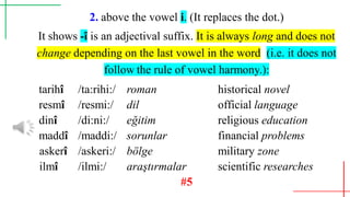 The circumflex accent (^) in Turkish language | PPT