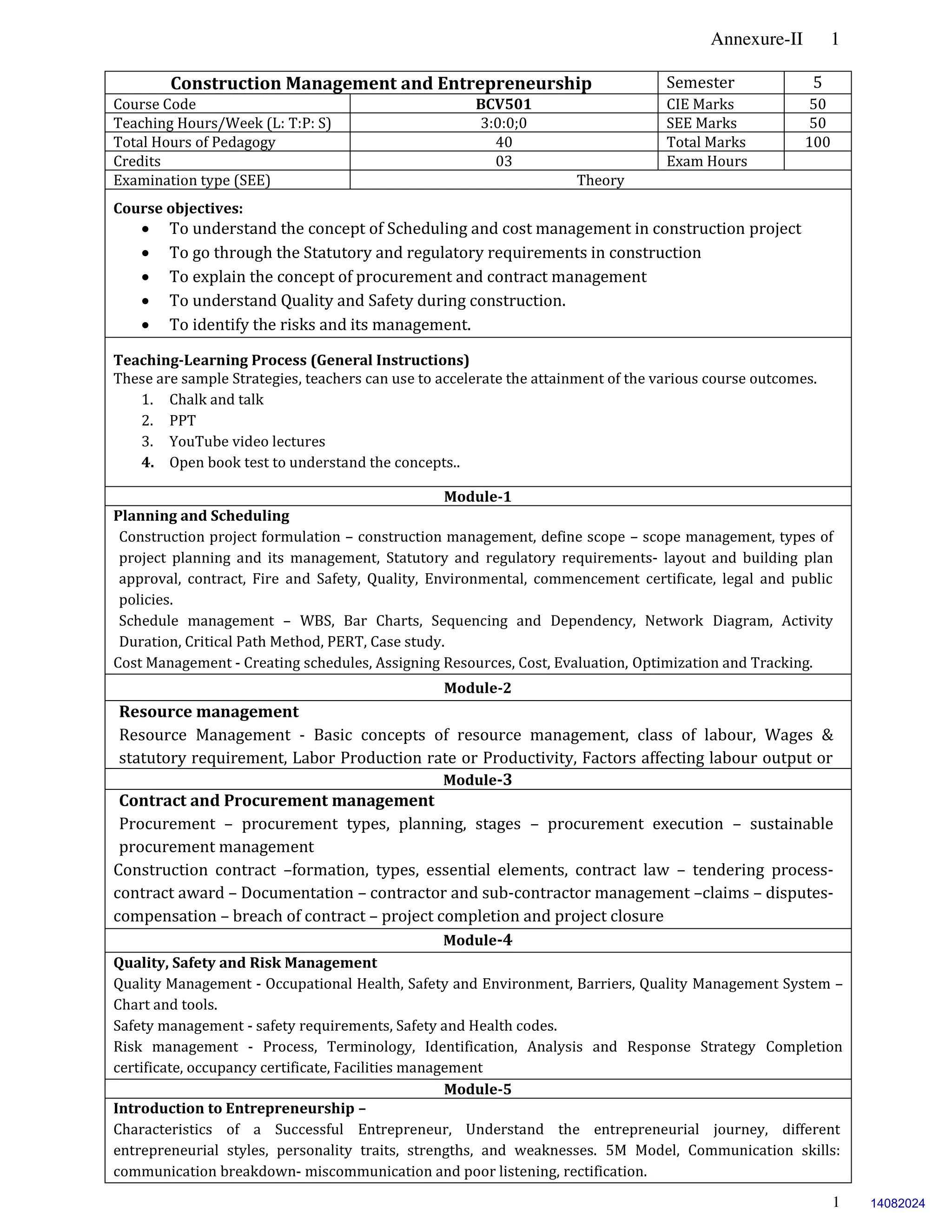 Vtu 2022 Scheme Syllabus For 5th Semesterpdf