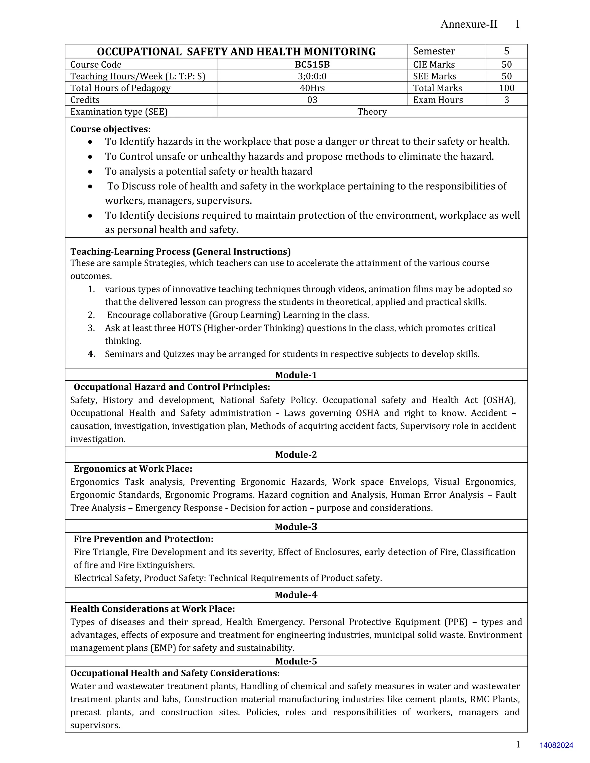 Vtu 2022 Scheme Syllabus For 5th Semesterpdf 