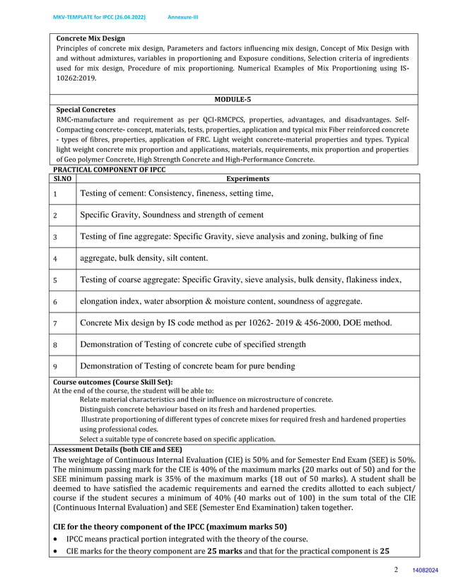 Vtu 2022 Scheme Syllabus For 5th Semesterpdf