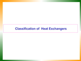 Classification and Types of Heat Exchangers | PPT