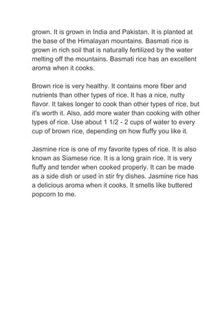 3 classifications for rice length | DOCX
