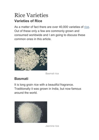 3 classifications for rice length | DOCX