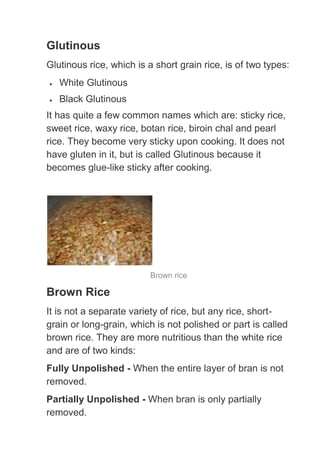 3 classifications for rice length | DOCX