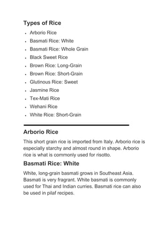 3 classifications for rice length | DOCX