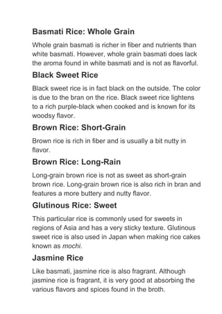 3 classifications for rice length | DOCX