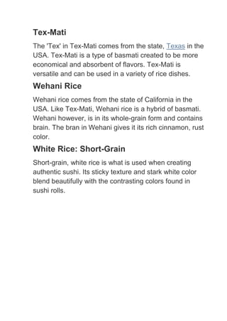 3 classifications for rice length | DOCX