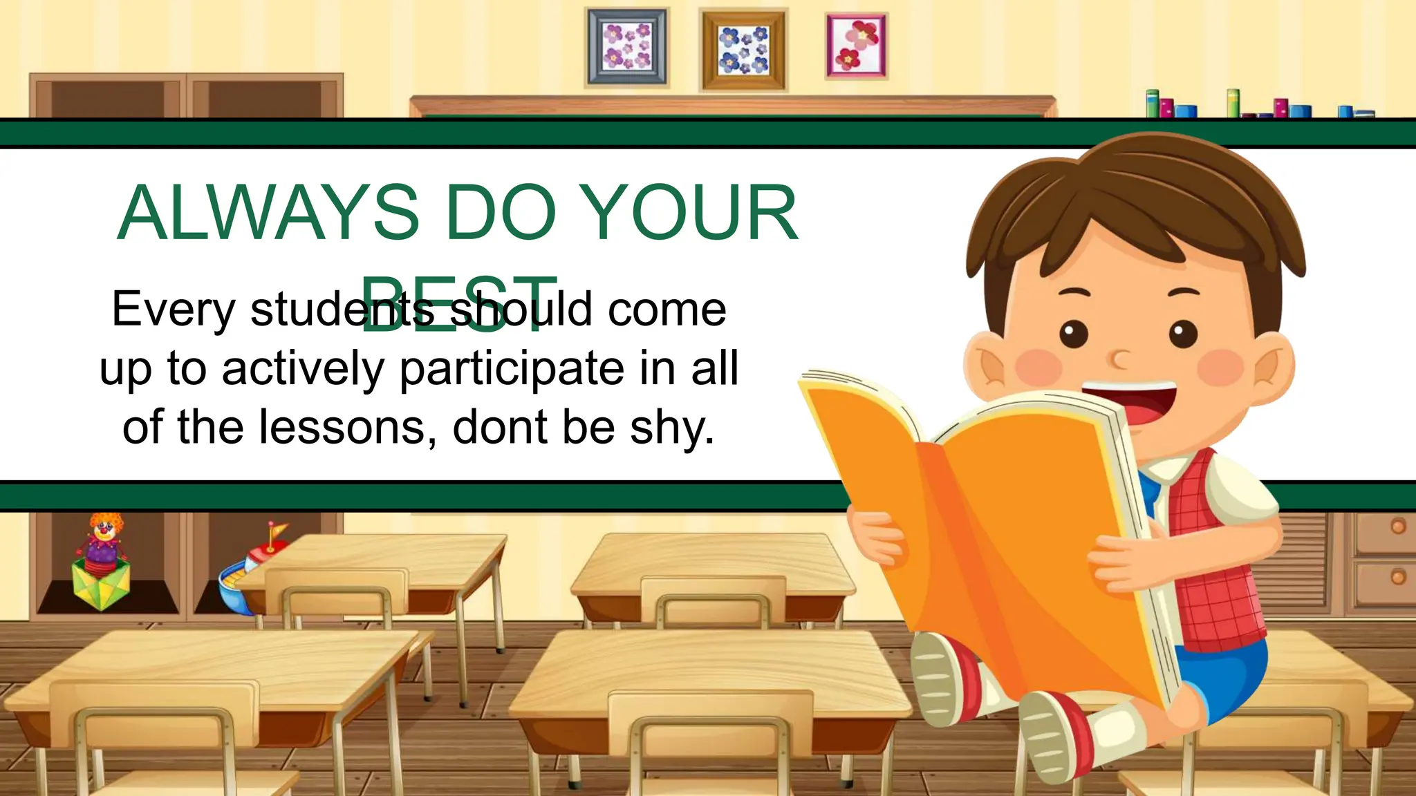 CLASSROOM RULES (ELEM) PowerPoint Presentation | PPTX