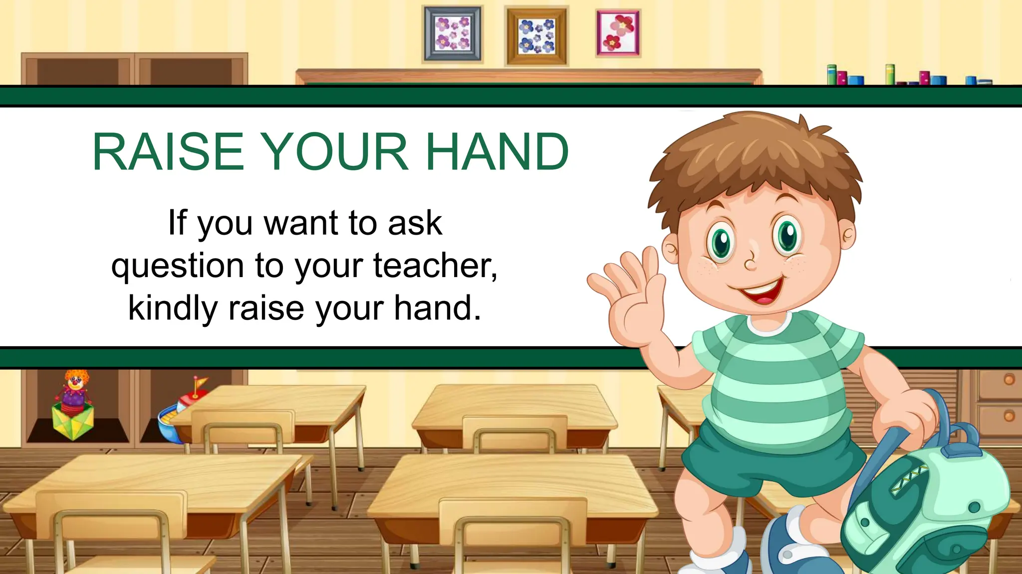 CLASSROOM RULES (ELEM) PowerPoint Presentation | PPTX