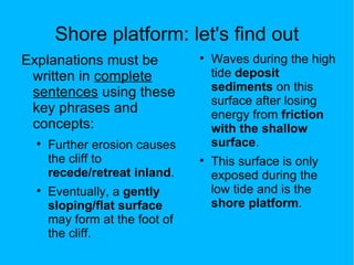 Coasts: Cliffs and Shore Platforms | PPT