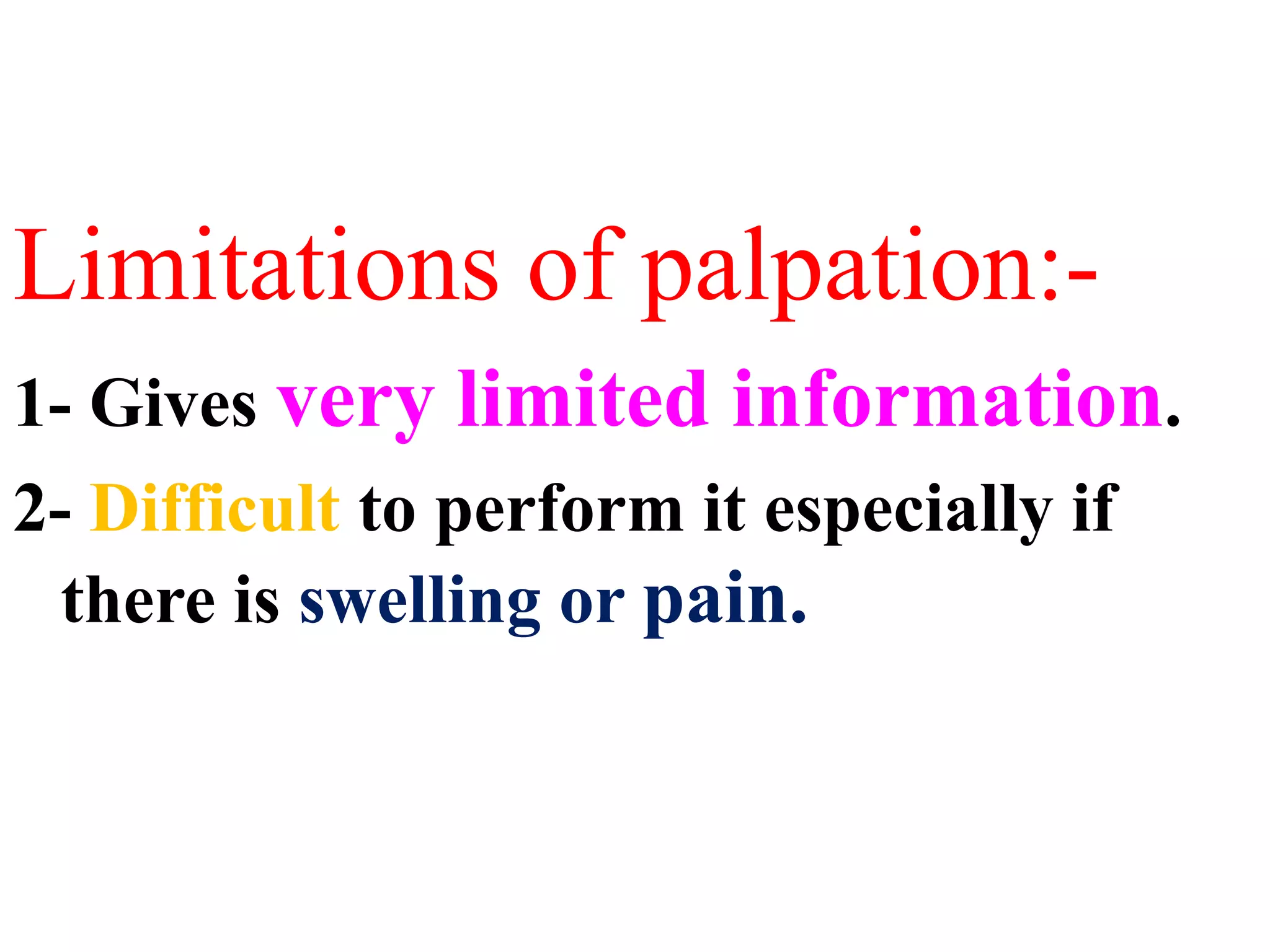 methods of clinical examination | PPTX