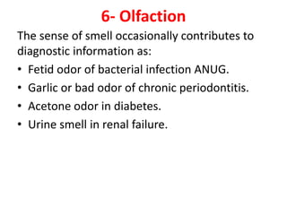 methods of clinical examination | PPTX