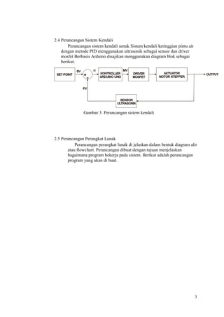 Sistem Kendali Ketinggian Air Menggunakan PID | PDF