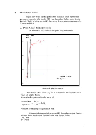 Sistem Kendali Ketinggian Air Menggunakan PID | PDF