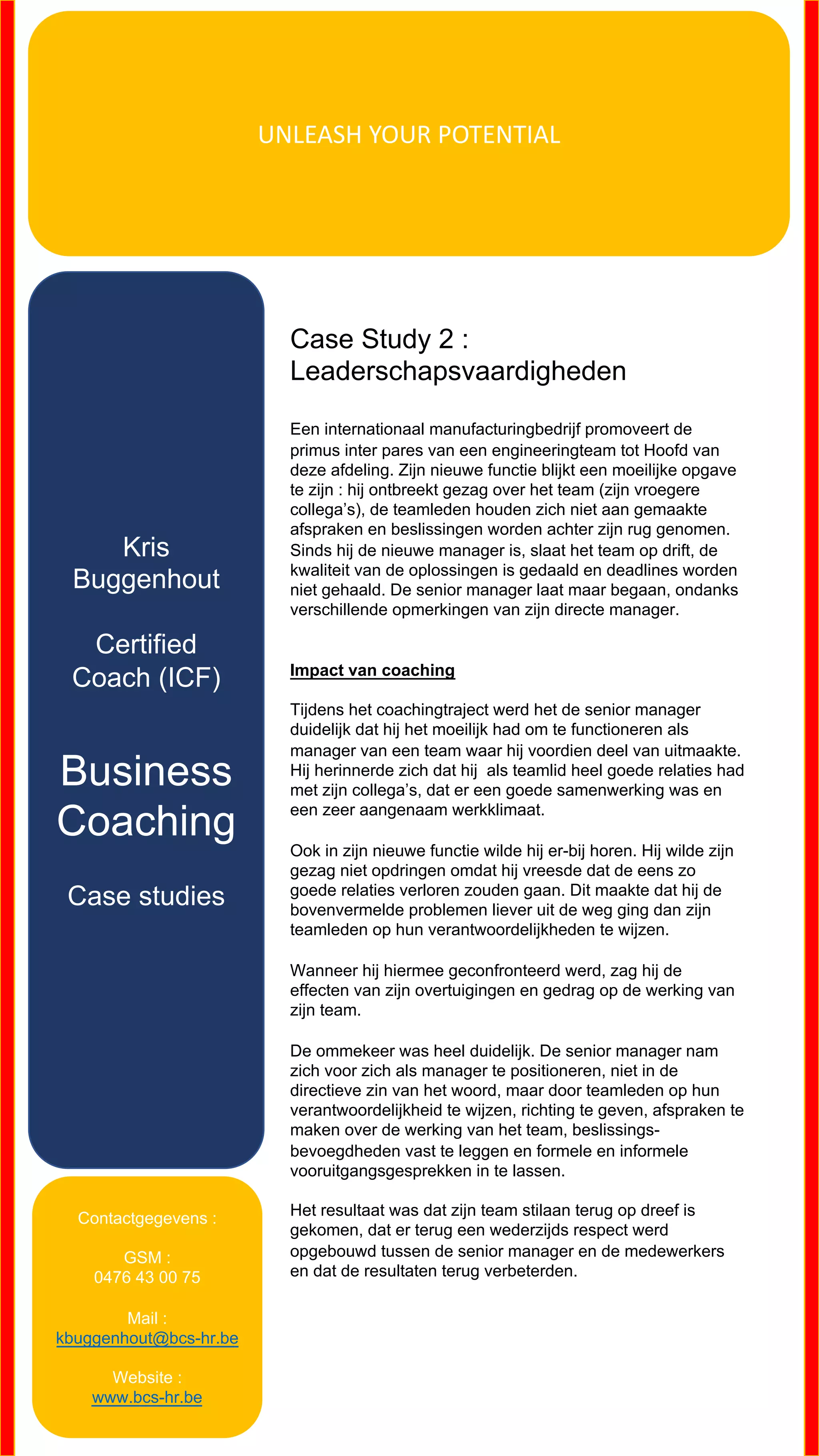 3 coaching case studies | PDF