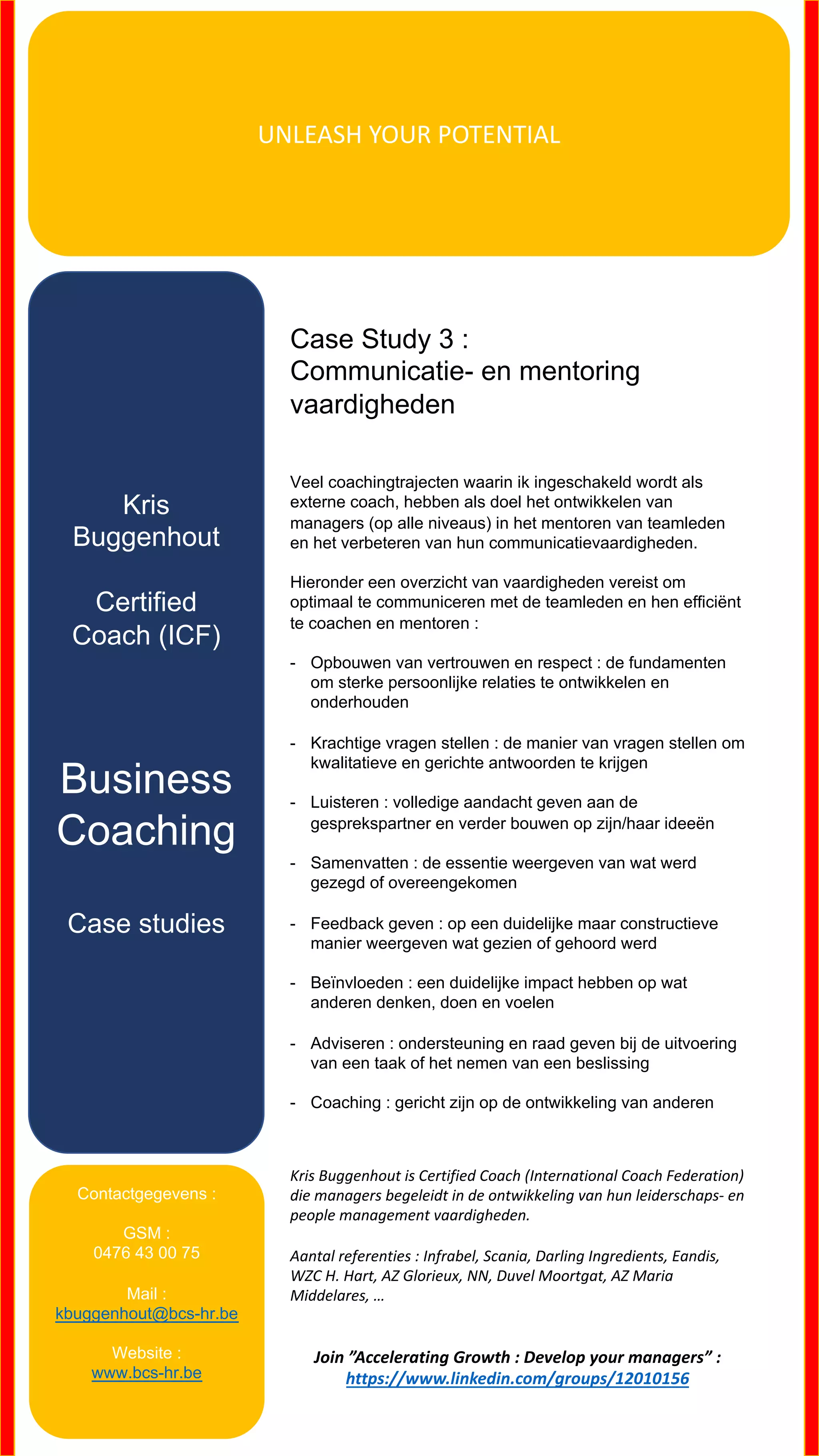 3 coaching case studies | PDF