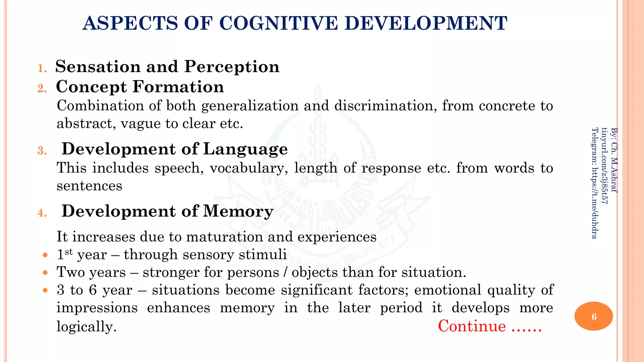 Unit-3 Cognitive Development | PDF