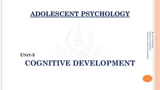 Unit-3 Cognitive Development | PDF