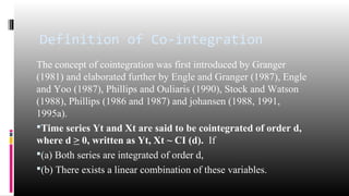 Co-integration | PPT