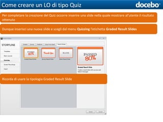 3 - Come usare Storyline con Docebo: creare un Quiz | PPTX | Technology & Computing