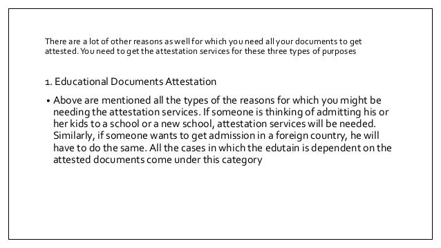 3 common types of attestation services | PPT