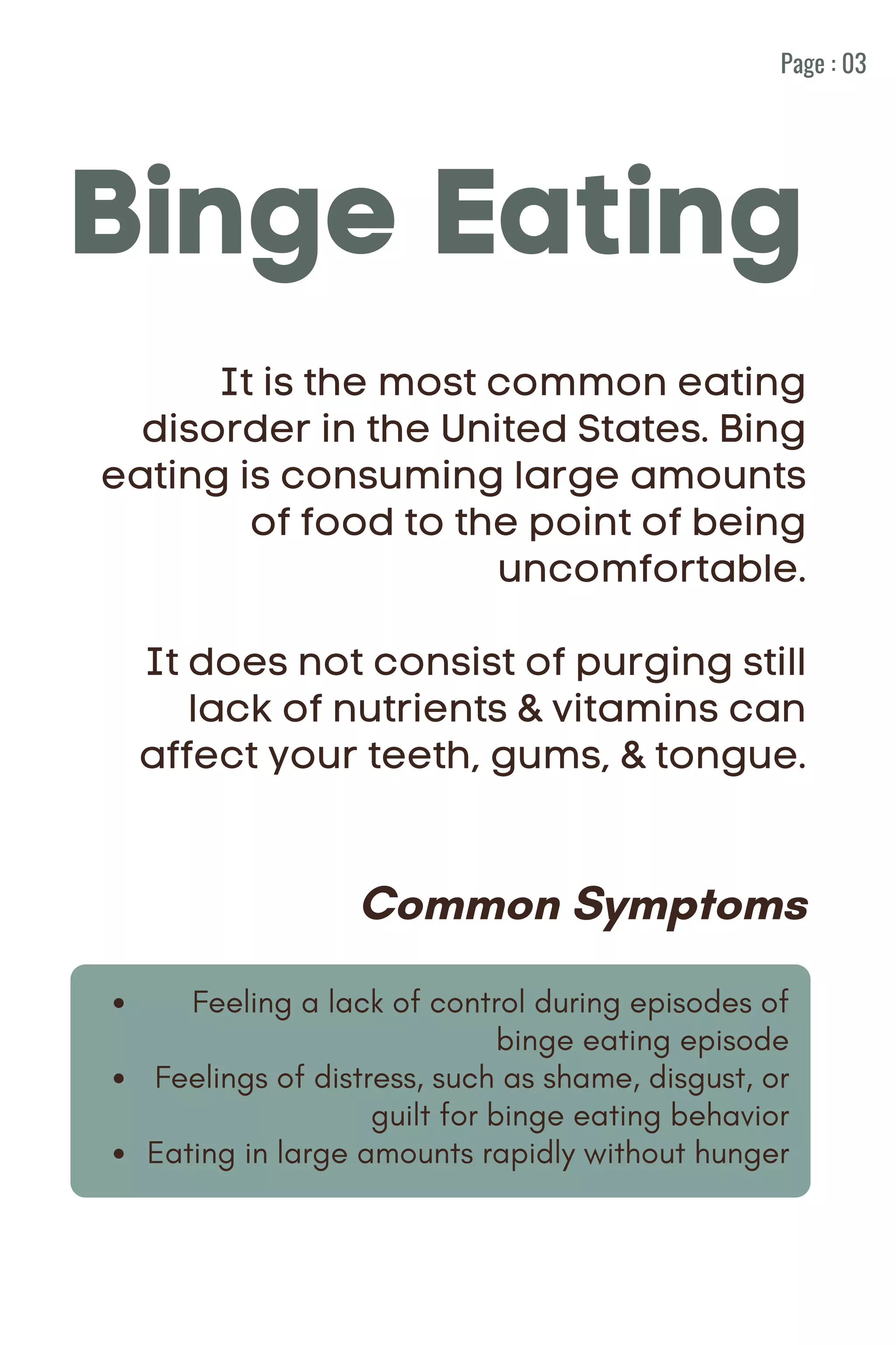 3 common types of eating disorders | PDF