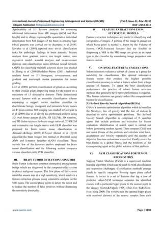Comparative Study on Medical Image Classification Techniques | PDF