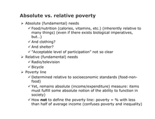 Analysing Poverty Workshop: Basic Concepts by Channing Arndt | PPT