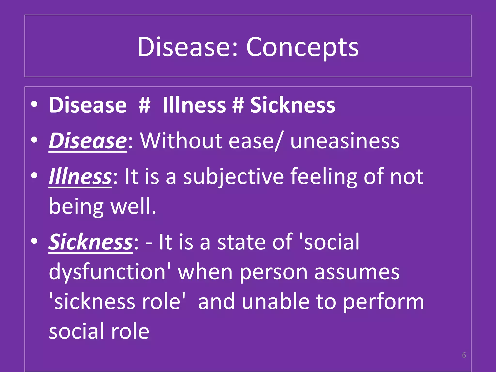 3 concept of disease | PPTX