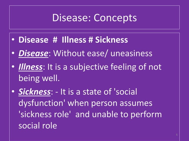 3 concept of disease | PPT