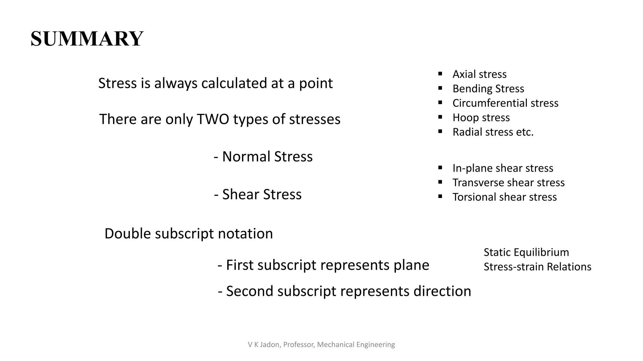 Concept of state of stress and strain | PPTX