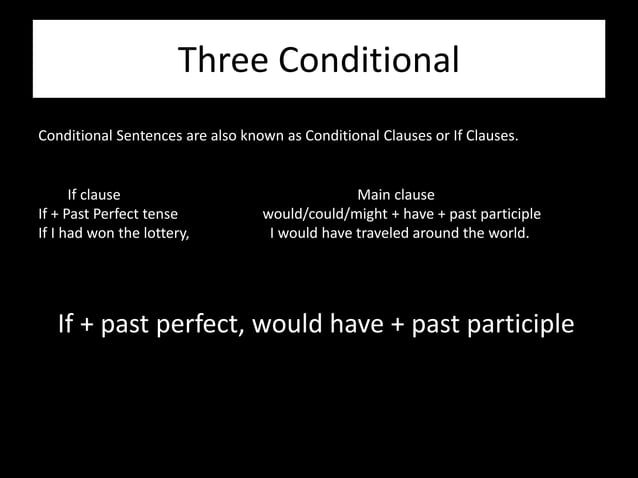 Three Conditional | PPT