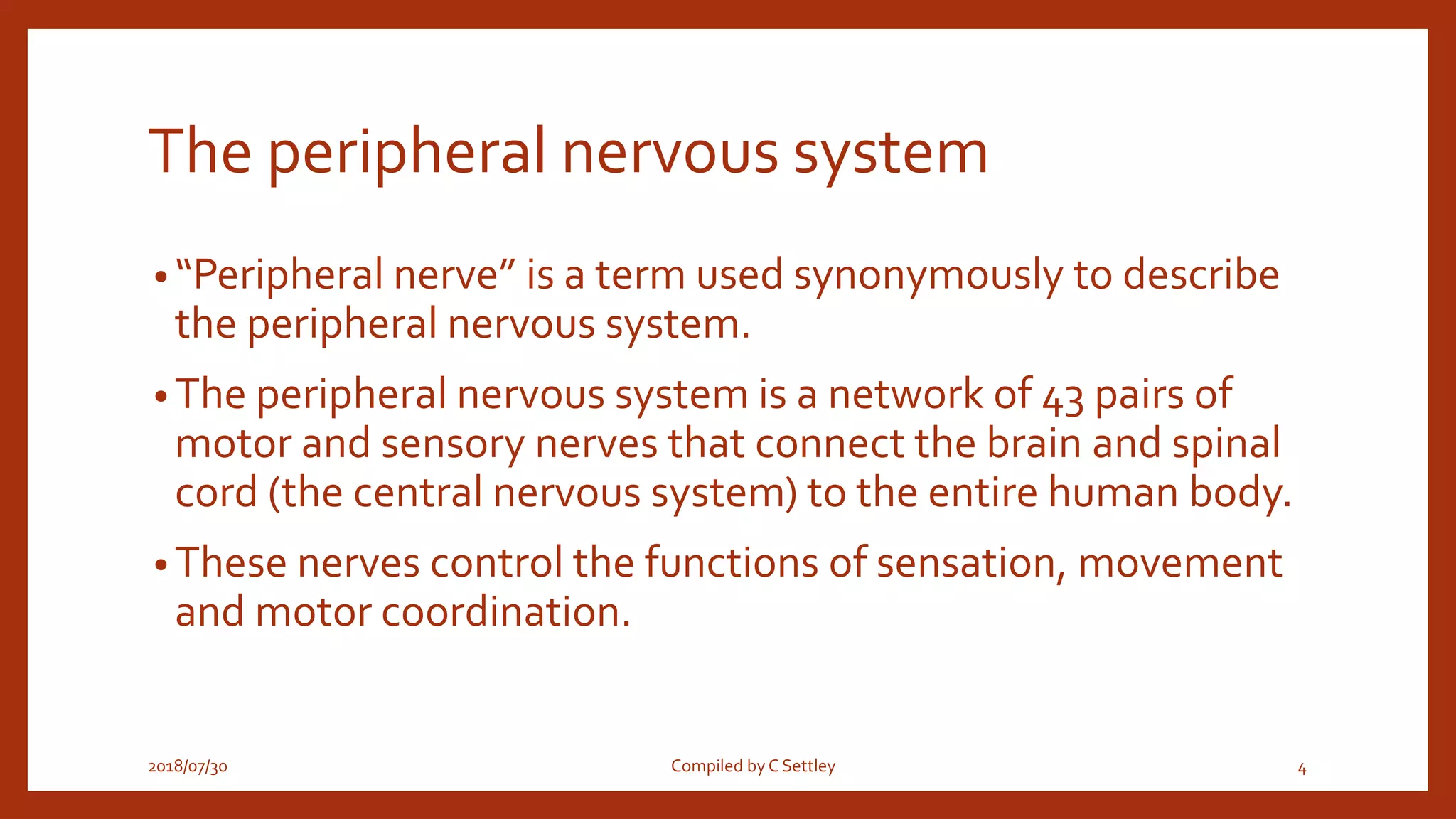 3 conditions of the peripheral nerves | PPT