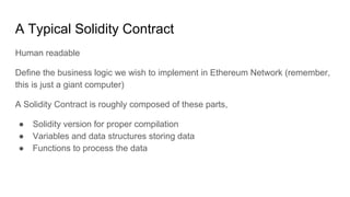Solidity Contract: the code, compilation, deployment and accessing | PDF