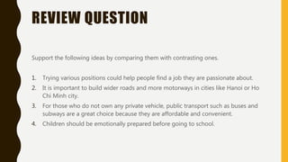 contrasting ideas _ in IELTS writing | PPTX